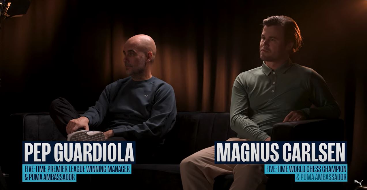 PUMA réunit deux génies : Magnus Carlsen et Pep Guardiola - Echecs ...